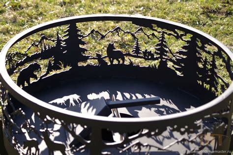 Костровая чаша для дачи очаг для костра из металла