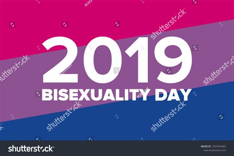 Celebrate Bisexuality Day Bisexual Pride Bi Stock Vector Royalty Free