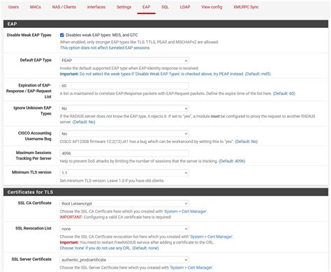 Freeradius Not Taking New Acme Certificate Netgate Forum