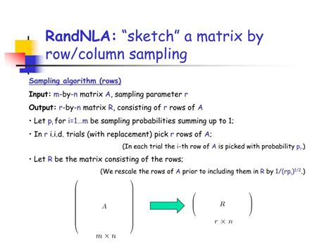 Ppt Randnla Randomized Numerical Linear Algebra Powerpoint Presentation Id2509908