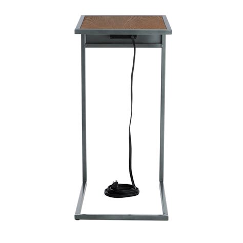 Wood Metal USB C Table