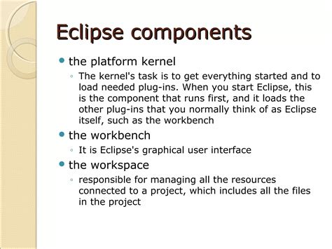 Introduction To Eclipse IDE PPT Operating Systems Computer Software And Applications