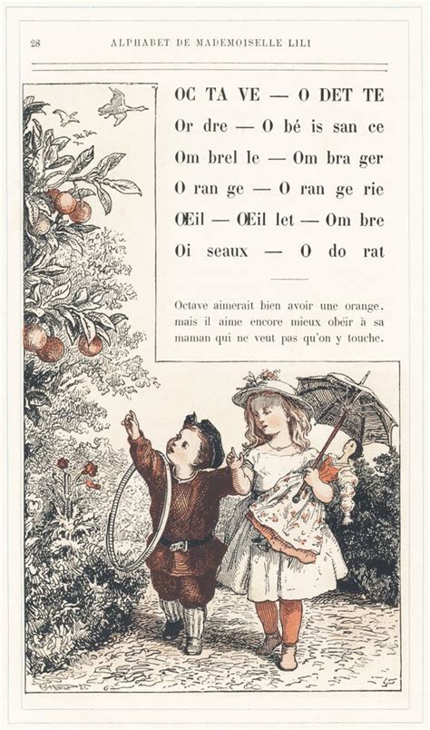 Alphabet Of Mademoiselle Lili By L Froelich And By A Dad