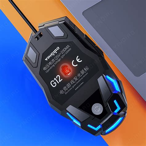 Yindiao G12 Gaming Mouse Usb Wired 3200dpi Macro Programmable Optical E Sport Mouse For Home
