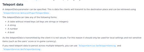 teleportdata from teleporttoprivateserver returning nil scripting support developer