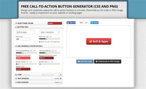 páginas para crear botones CSS y PNG totalmente gratis