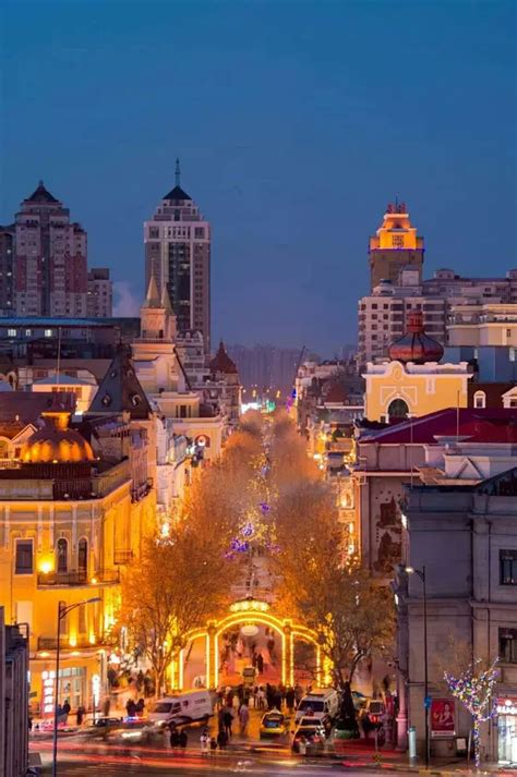 哈尔滨中央大街 花瓣网