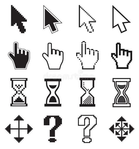 Cursors Hand Arrow Stock Illustrations 824 Cursors Hand Arrow Stock