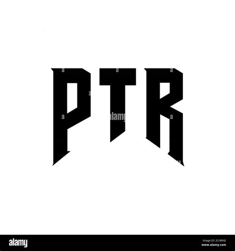 Ptr Letter Logo Design For Technology Company Ptr Logo Design Black And White Color Combination