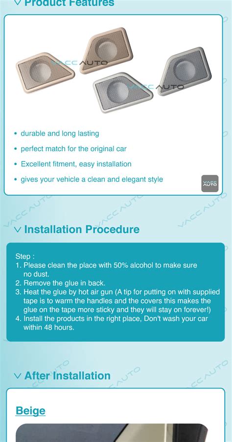 Toyota Alphard Vellfire AH ANH Tweeter Cover VACC AUTO