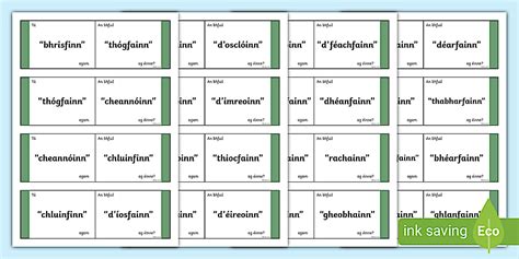 Loop Cards Gaeilge Conditional Tense Teacher Made