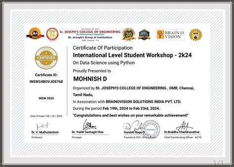 Mohnish Dayalan On Linkedin Stjosephs