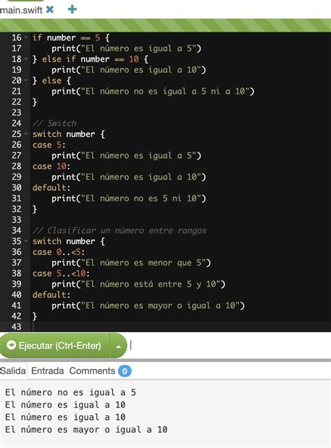 Sentencias Condicionales En Swift Operating Systems Scripting