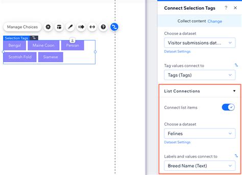 Cms Setting Up The Selection Tags Input Element And Managing Tags