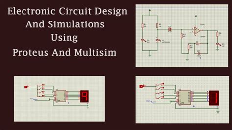 craft innovative circuits simulated on proteus and multisim by