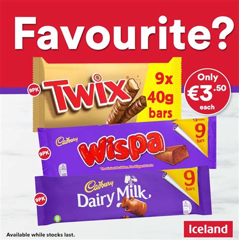 For Twix 😍 For Wispa 😮 For Dairy Iceland Foods Ireland