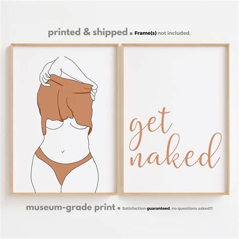 Curvy Woman Poster Body Positive Art Print Thick Girl Wall Art Get Naked Wall Art Plus Size