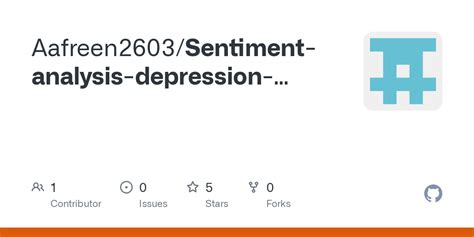 GitHub Aafreen Sentiment Analysis Depression Detection