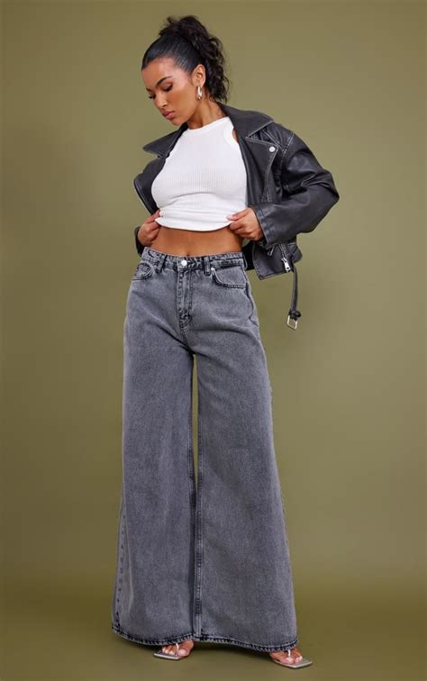 Baggy Jeans Women Grey
