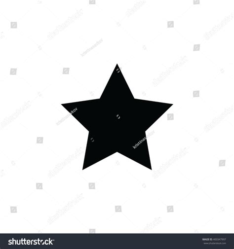 Black Star Vector Symbol Illustration Stock Vector Royalty Free