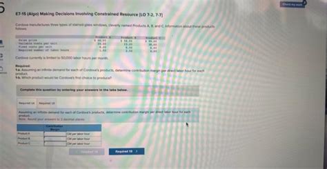 solved e7 15 algo making decisions involving constrained