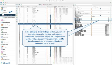 min and max values manual quant intelligent retail platform