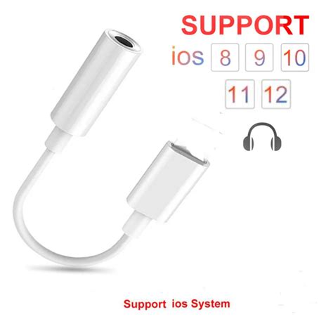 Для Lightning 3 5 мм аудио кабель для Iphone адаптер для 3 5 мм разъем адаптер для наушников