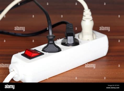 Switchable Plug Socket Stock Photo Alamy