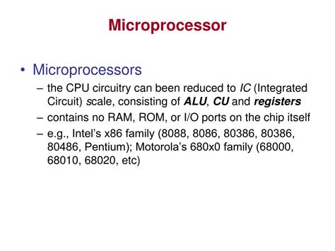Ppt Lecture 01 Introduction To Microcomputer And Embedded Systems Powerpoint Presentation Id