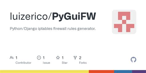Github Luizerico Pyguifw Python Django Iptables Firewall Rules Generator