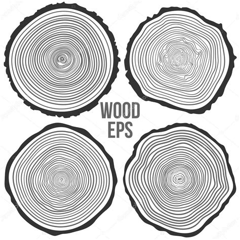 Vector Tree Rings Background And Saw Cut Tree Trunk Stock Vector Image By ©newb1 62285449