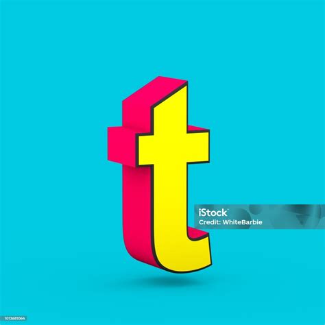 슈퍼 히어로 빨간색과 노란색 편지 소문자 T 파란색 배경에 고립 0명에 대한 스톡 사진 및 기타 이미지 0명 3차원 형태