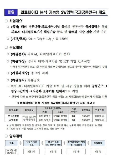 과기정통부 억 규모 의료AI사업 첫 시행 국제공동 연구 강화 ZDNet korea