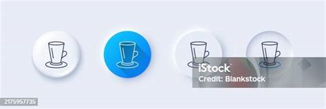 차 한 잔 라인 아이콘입니다 신선한 음료 간판입니다 선 아이콘 벡터 0명에 대한 스톡 벡터 아트 및 기타 이미지 0명 3