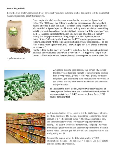 Hypothesis Testing Examples Pdf P Value Hypothesis