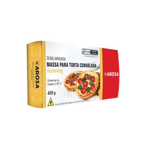 Massa Para Torta Congelada Arosa 300g Oba Hortifruti