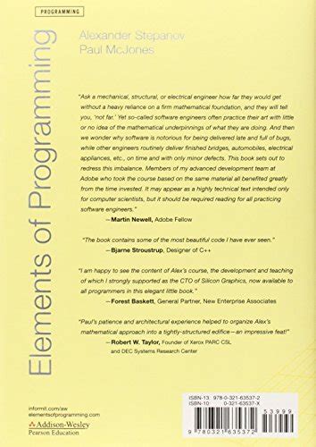 Elements Of Programming Pricepulse