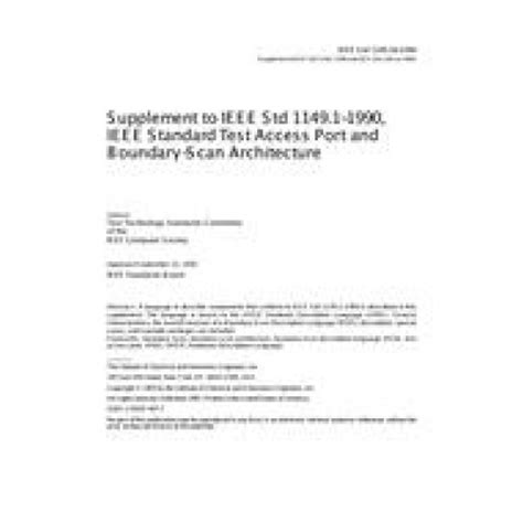 IEEE 1149 1b 1994 Standard PDF STANDARD PDF SITE