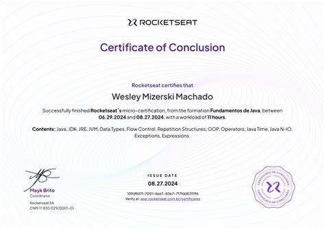 Wesley M On Linkedin Java Rocketseat Programming