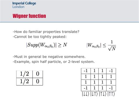 Ppt Phase Space Decoherence And The Wigner Function For Finite Dimensional Systems