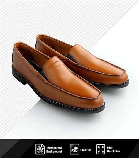 Premium Psd Brown Elegant Leather Slip On Mens Shoes Png Clipart Png
