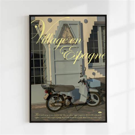 요로코롬스튜디오 유럽감성 인테리어 포스터 빈티지 풍경사진 Village 단길