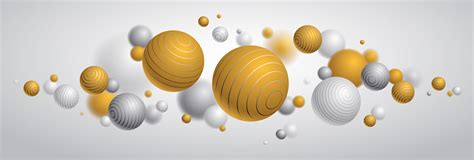 사실적인 줄 지어 구 벡터 일러스트레이션 라인과 필드 효과의 깊이와 아름다운 볼추상 배경 3d 글로브 디자인 컨셉 아트 3d 안경에 대한 스톡 벡터 아트 및 기타 이미지