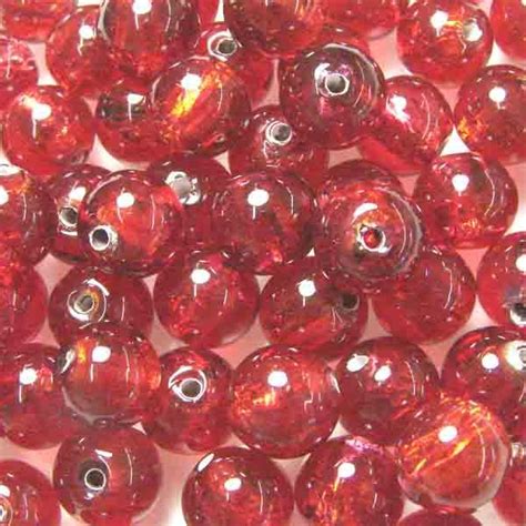 Ruby Ball 8mm With Silver Foil