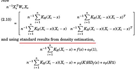 Nonlinear Regression What Is The Standard Results From Density