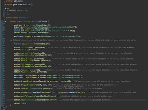 vikrant saini on linkedin actionsclass actionsmethods selenium