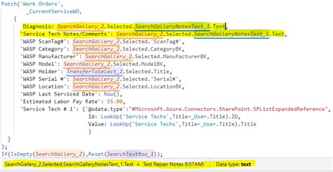 solved patch not updating text input field power platform community