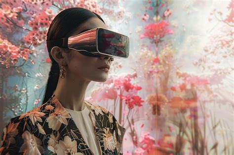 Delve Into The Concept Of Augmented Reality Fashio Generative Ai Premium Ai Generated Image