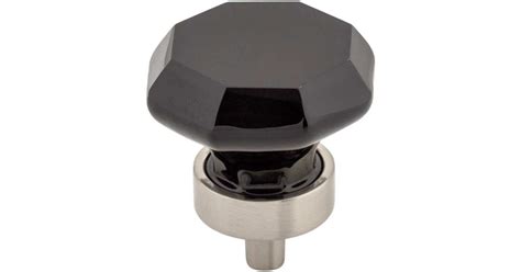 Top Knobs Tk137bsn Black 1 38 Inch Geometric Cabinet Knob From The Crystal Collection