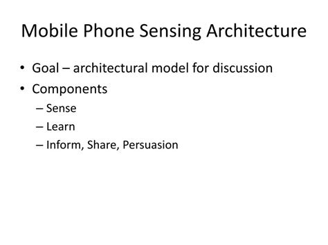 Ppt A Survey Of Mobile Phone Sensing Powerpoint Presentation Free Download Id 1612563